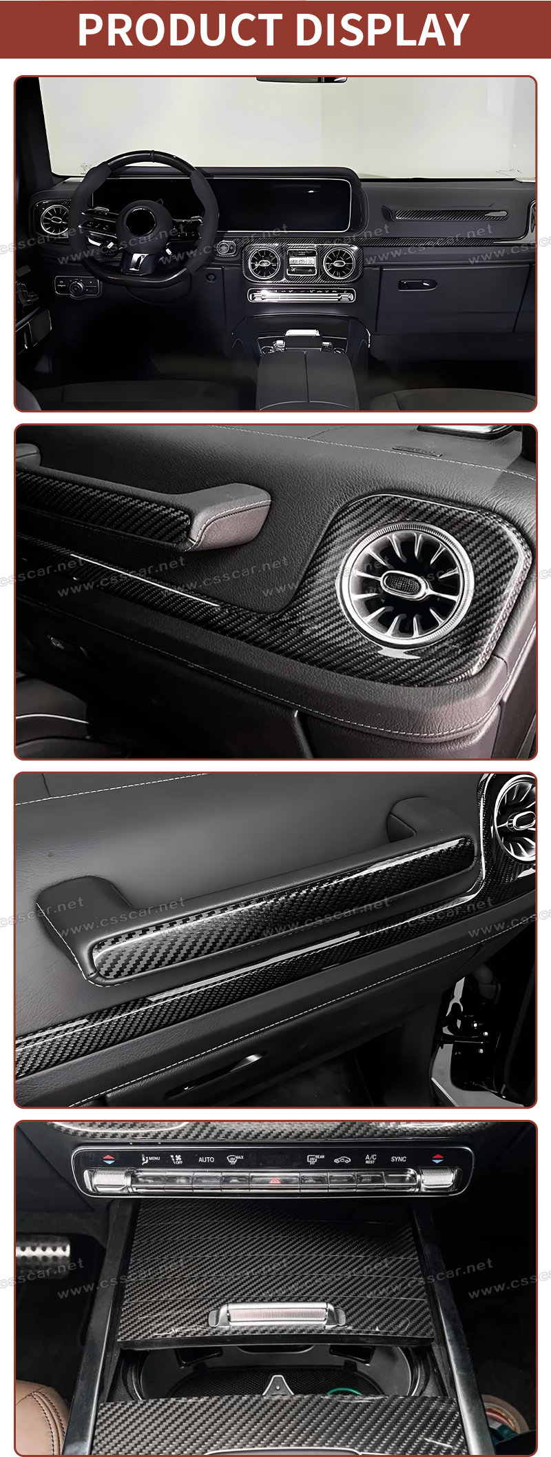 For Mercedes-Benz G-Class W465 car interior trims