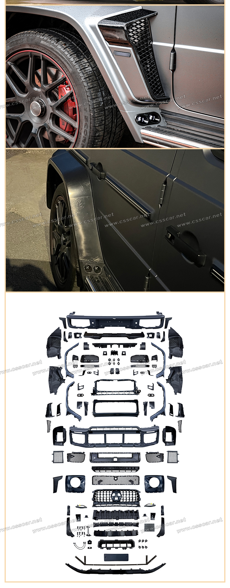 For Mercedes-Benz G w464 update W465 BB style body kit