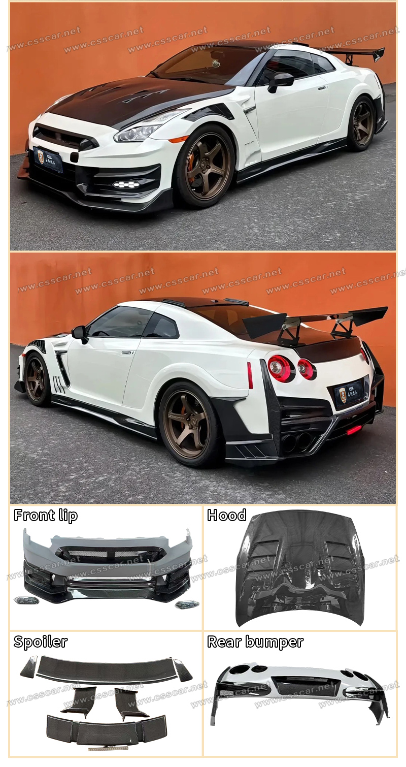 For Nissan GTR r35 update 24 TOPSECRET body kits