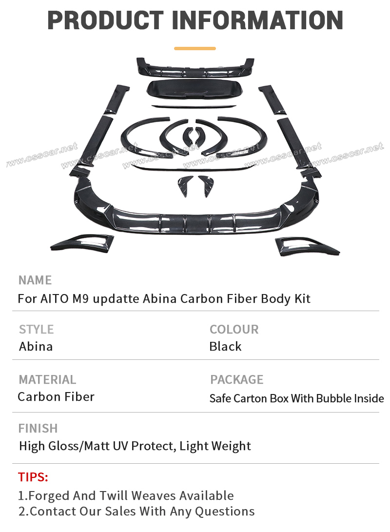 For AITO M9 update abina body kits