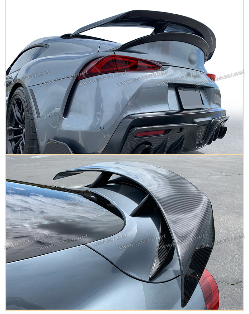 For Toyota supra update AG Rear spoiler and roof wing